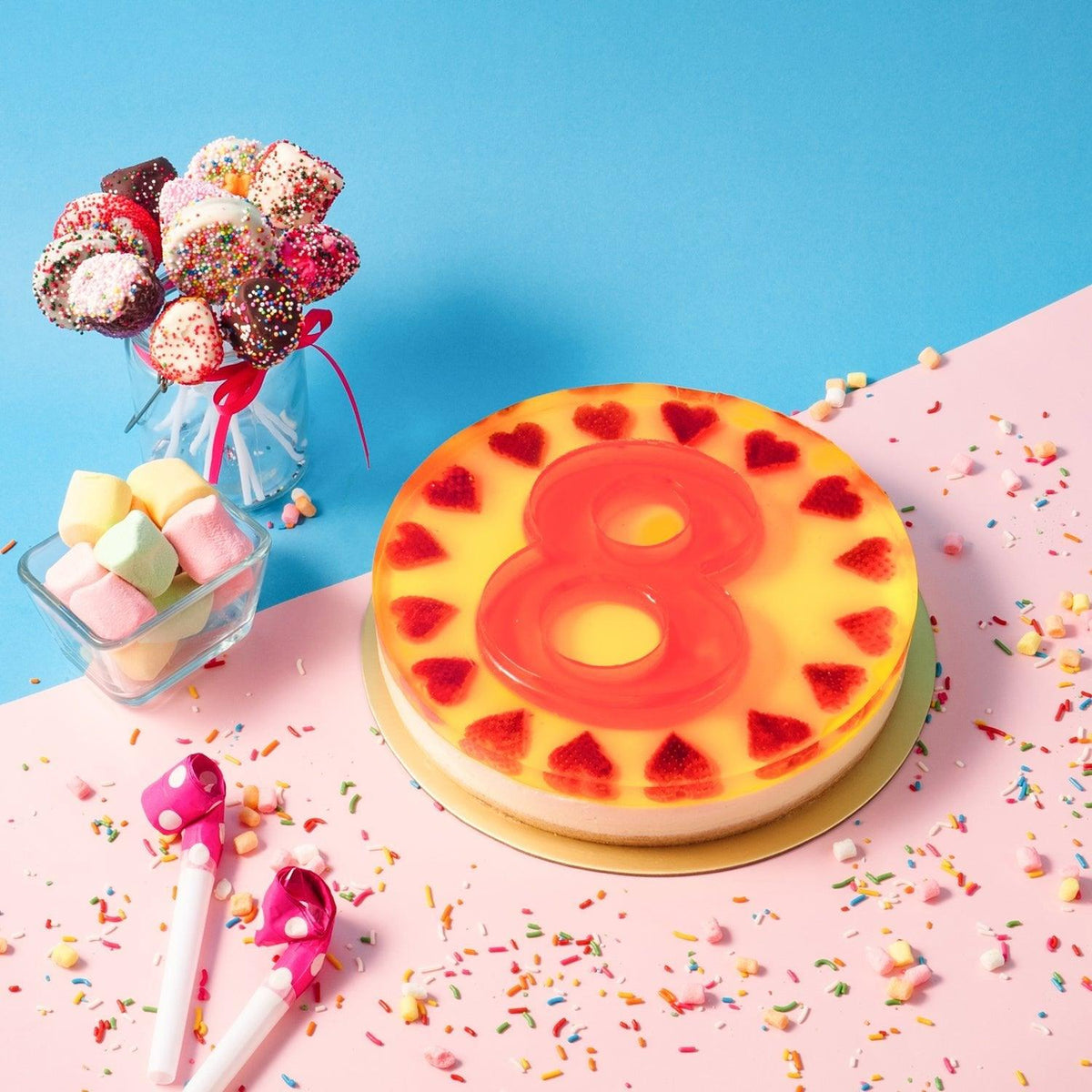 3D Number Cake - TheJellyHearts | Singapore's 1st Halal Jelly ...