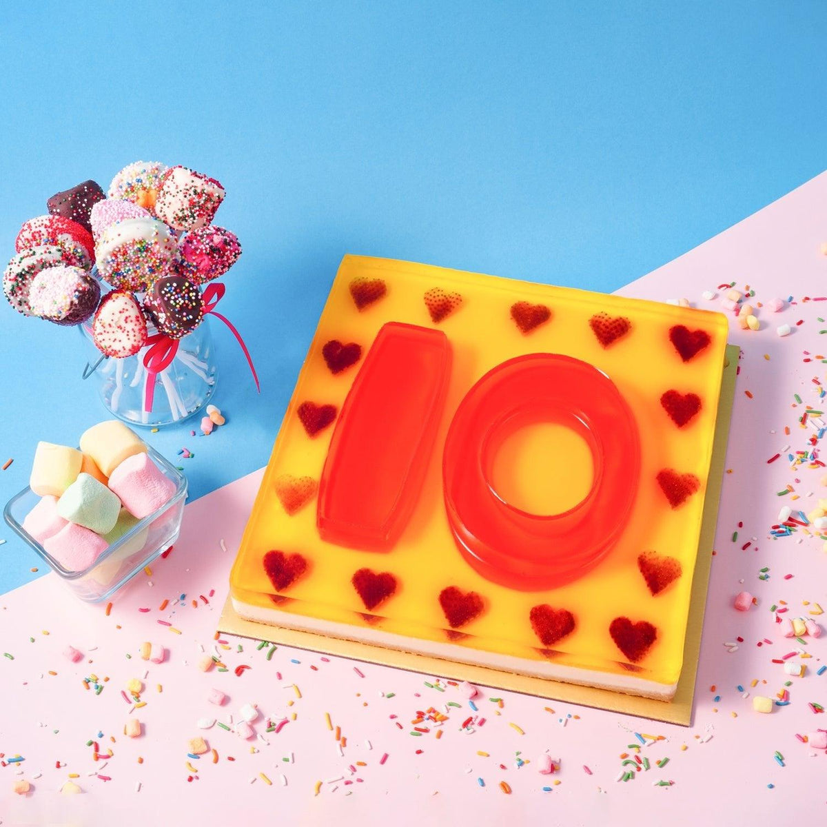 3D Number Cake - TheJellyHearts | Singapore's 1st Halal Jelly ...