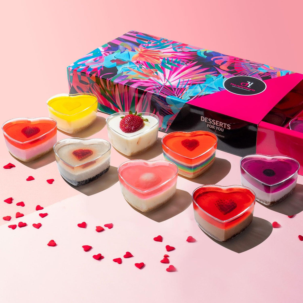 Mini Heart Cake Gift Box - TheJellyHearts | Singapore's 1st Halal Jelly ...